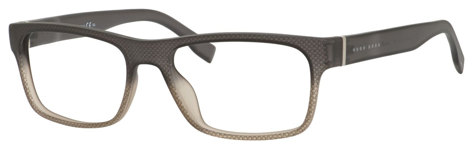 Boss 0729 0KAC Shiny Gray Tex Eyeglasses - SUMMER SALE — The luxury direct