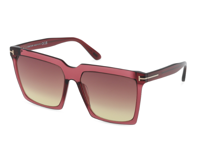 Tom Ford FT0764 Sabrina-02 69T Shiny Pink/Pink Gradient Women's Sungla ...