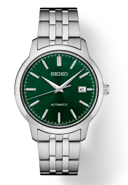 Seiko Essentials Green Sunray Dial Stainless Steel Men's Watch SRPH89 ...