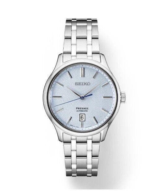 Seiko Presage Japanese Garden Collection Automatic Light Blue Dial Wat ...