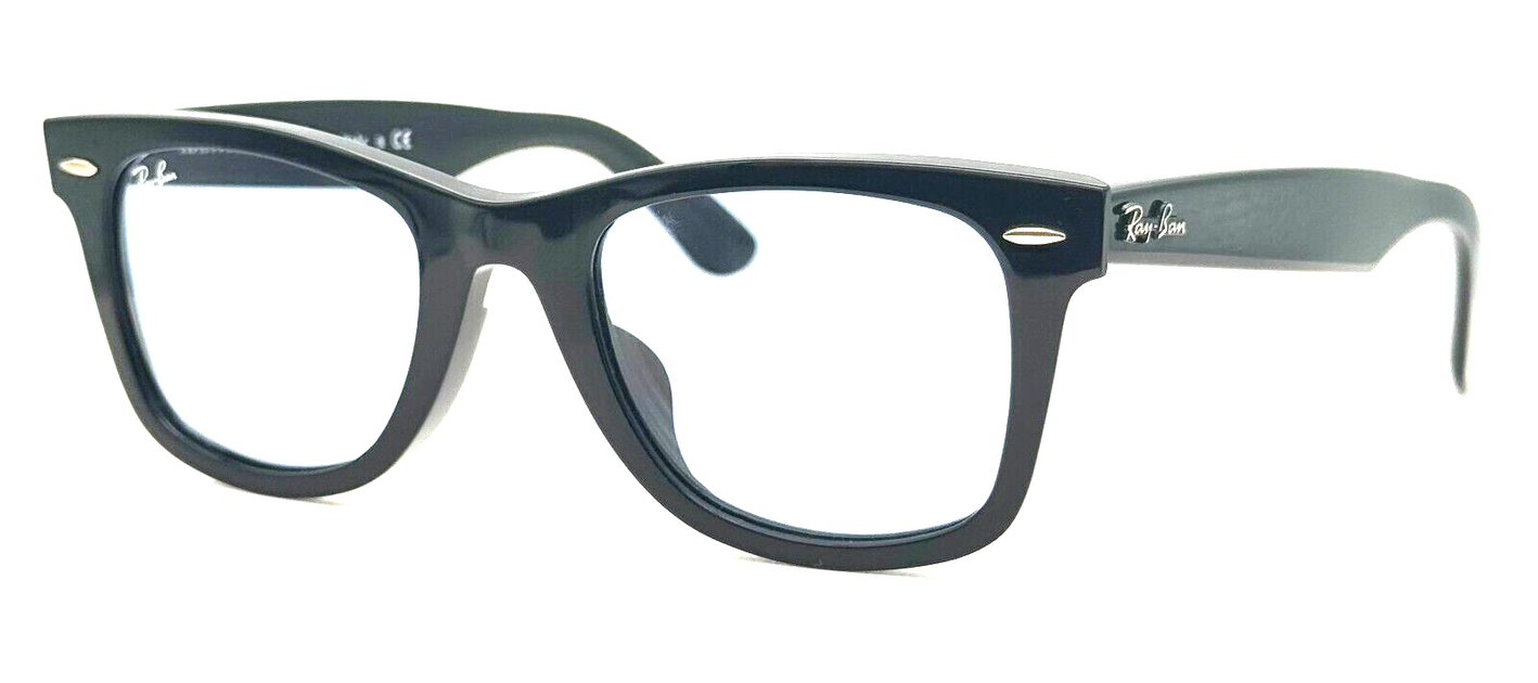 Ray Ban RB2140F 901/64 Black/Blue Squared men's Sunglasses — The luxury ...