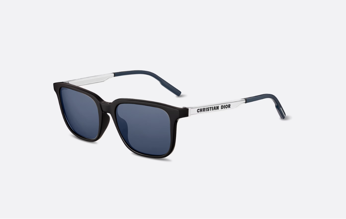 Christian Dior DIOR TAG SU 10B0 Black/Blue SquareMen's Sunglasses — The ...
