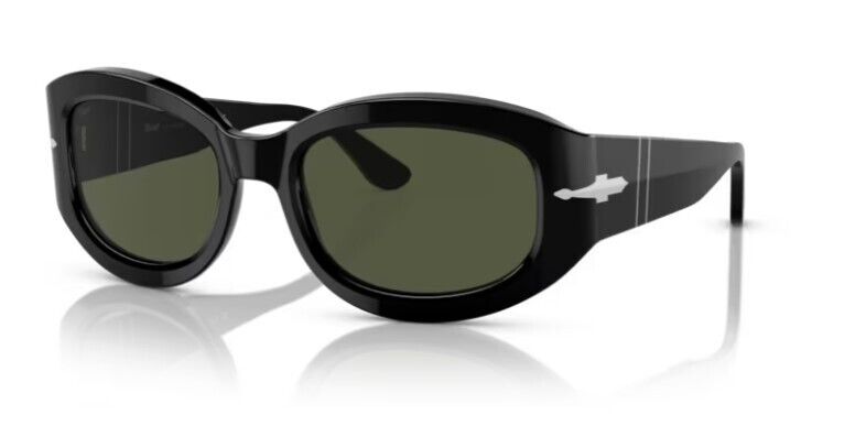 Persol 0PO3335S 95/31 Black/Green Oval 56mm Men's Sunglasses - SUMMER ...