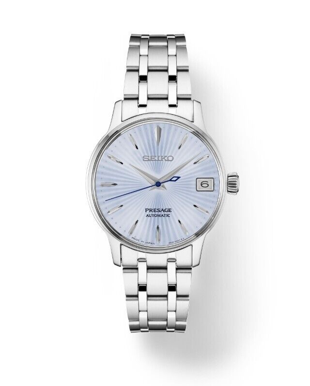 Seiko Presage Cocktail Time Automatic Ice Blue Dial Women's Watch SRP8 ...