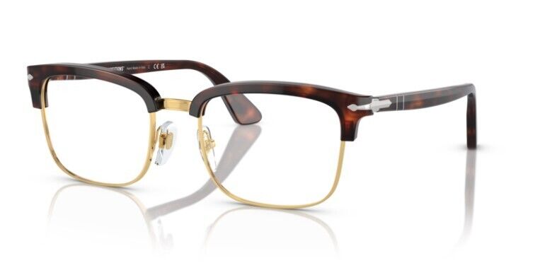 Persol 0PO3327S 24/GJ Havana/Transitions 8 green Rectangle 56mm Men's ...