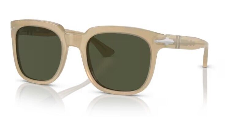 Persol 0PO3323S 116931 Opal beige/Green Square 56mm Men's Sunglasses ...