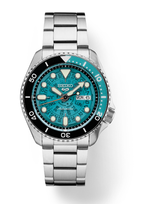 Seiko 5 Sports Turquoise Dial Automatic Stainless steel Men's Watch SR ...