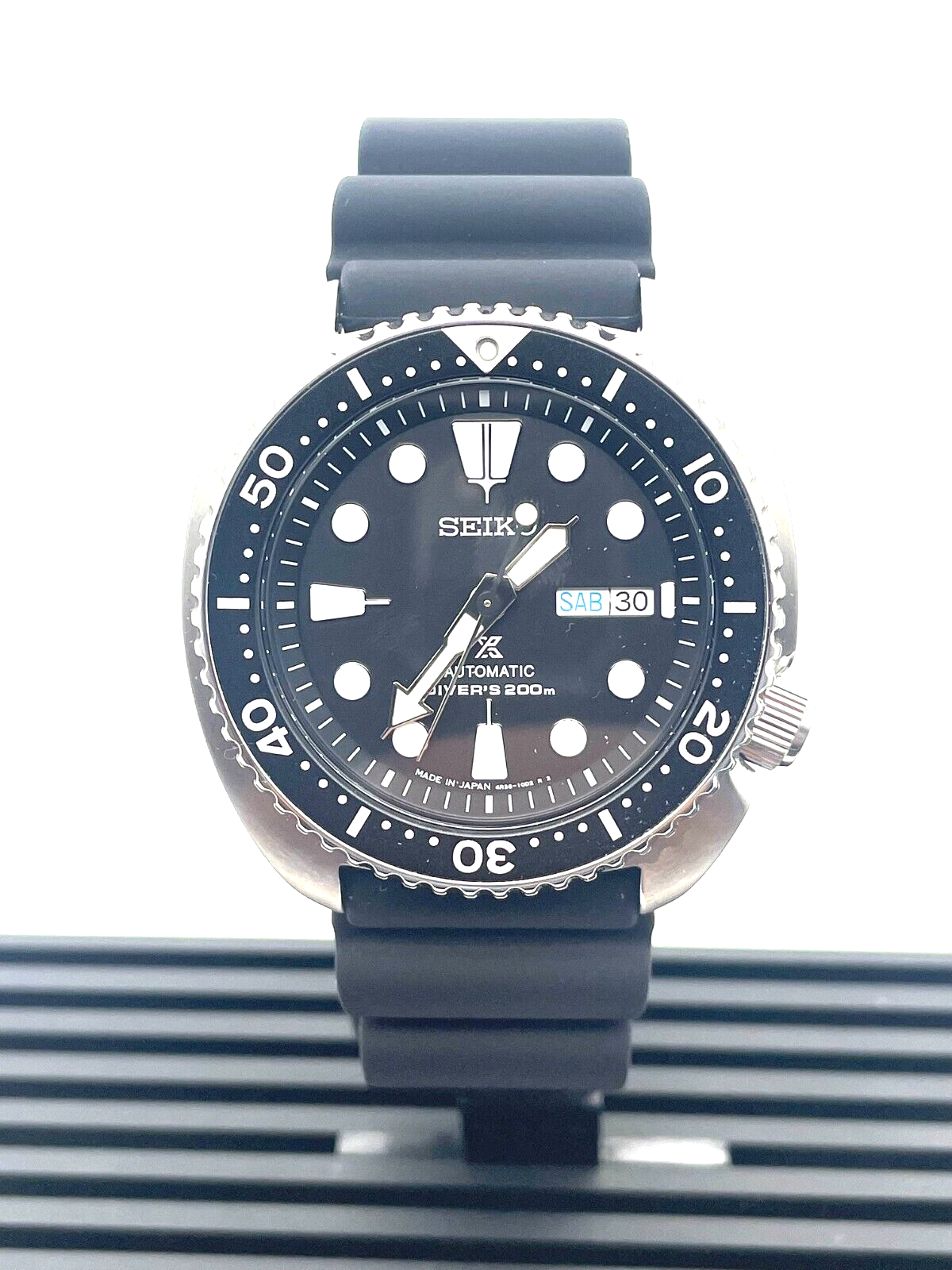 Seiko Prospex Sea Automatic Diver Black Silicone Strap Men's Watch SRP ...