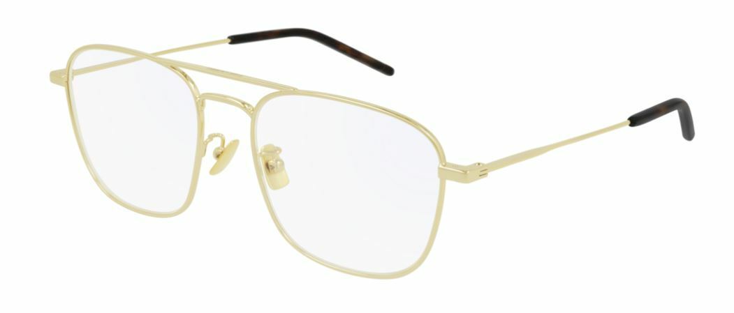 Saint Laurent SL 309 OPT 006 Gold Square Unisex Eyeglasses — The luxury ...
