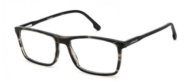 Carrera 225 02W8 Grey Horn Rectangle Men's Eyeglasses — The luxury direct
