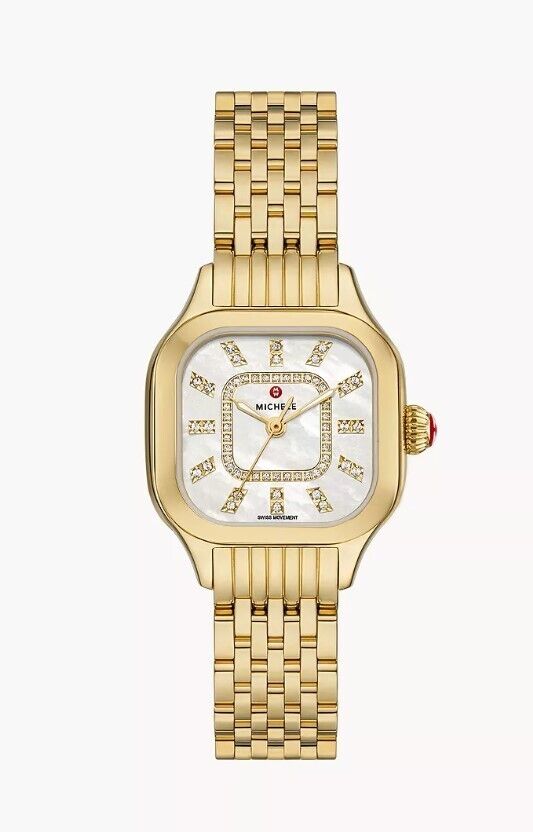 Michele Meggie Swiss Three Hand White Dial Stainless Steel Watch MWW33 ...