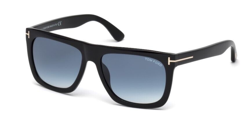 Tom Ford FT0513 Morgan 01W Shiny Gradient Square Unisex Sunglasses ...